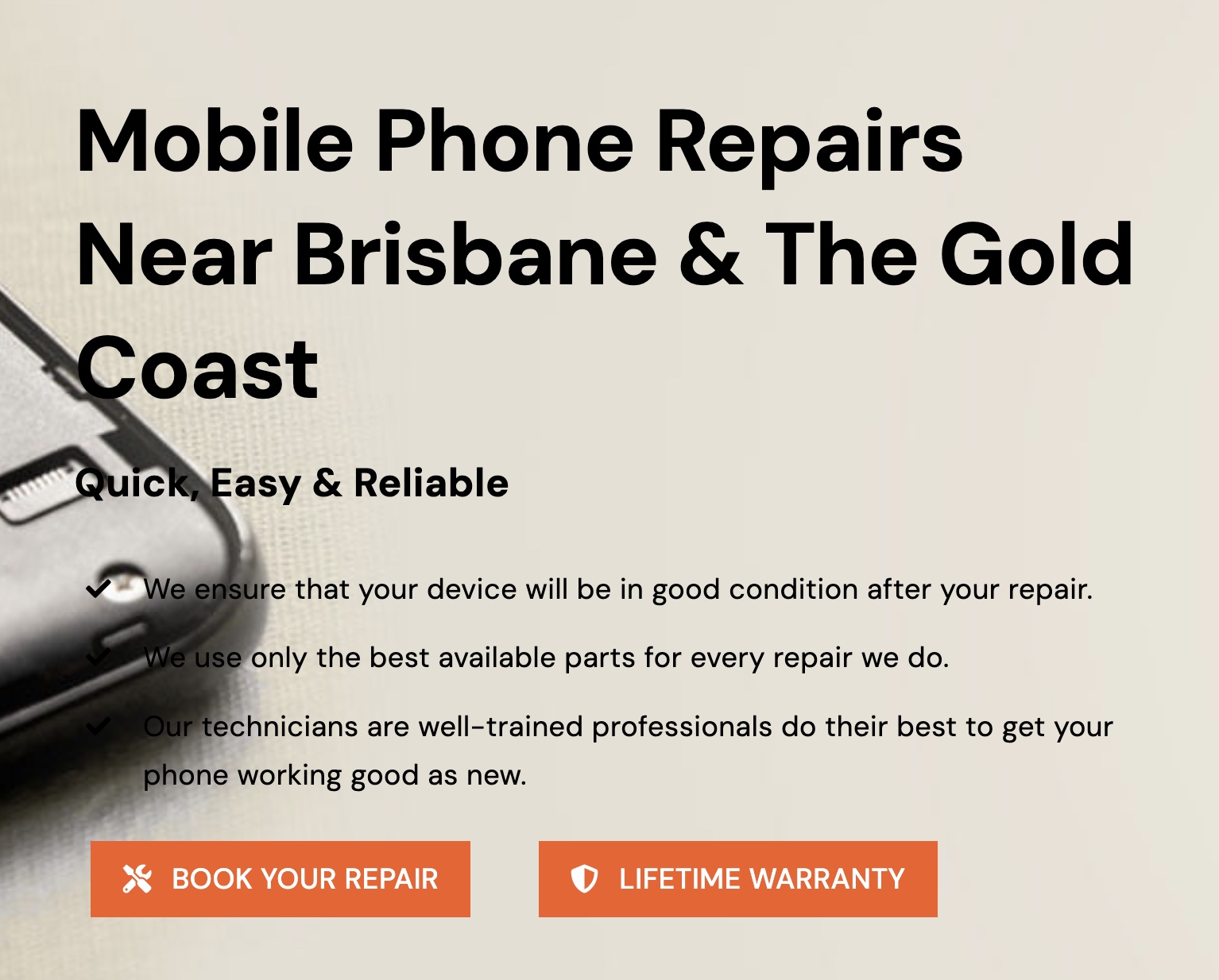 Mobile Phone Repairs near Brisbane and the Gold Coast